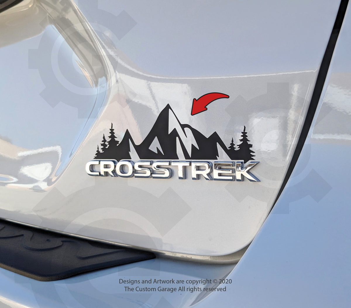 2024+ Subaru Crosstrek Mountain Design Decals – The Custom Garage