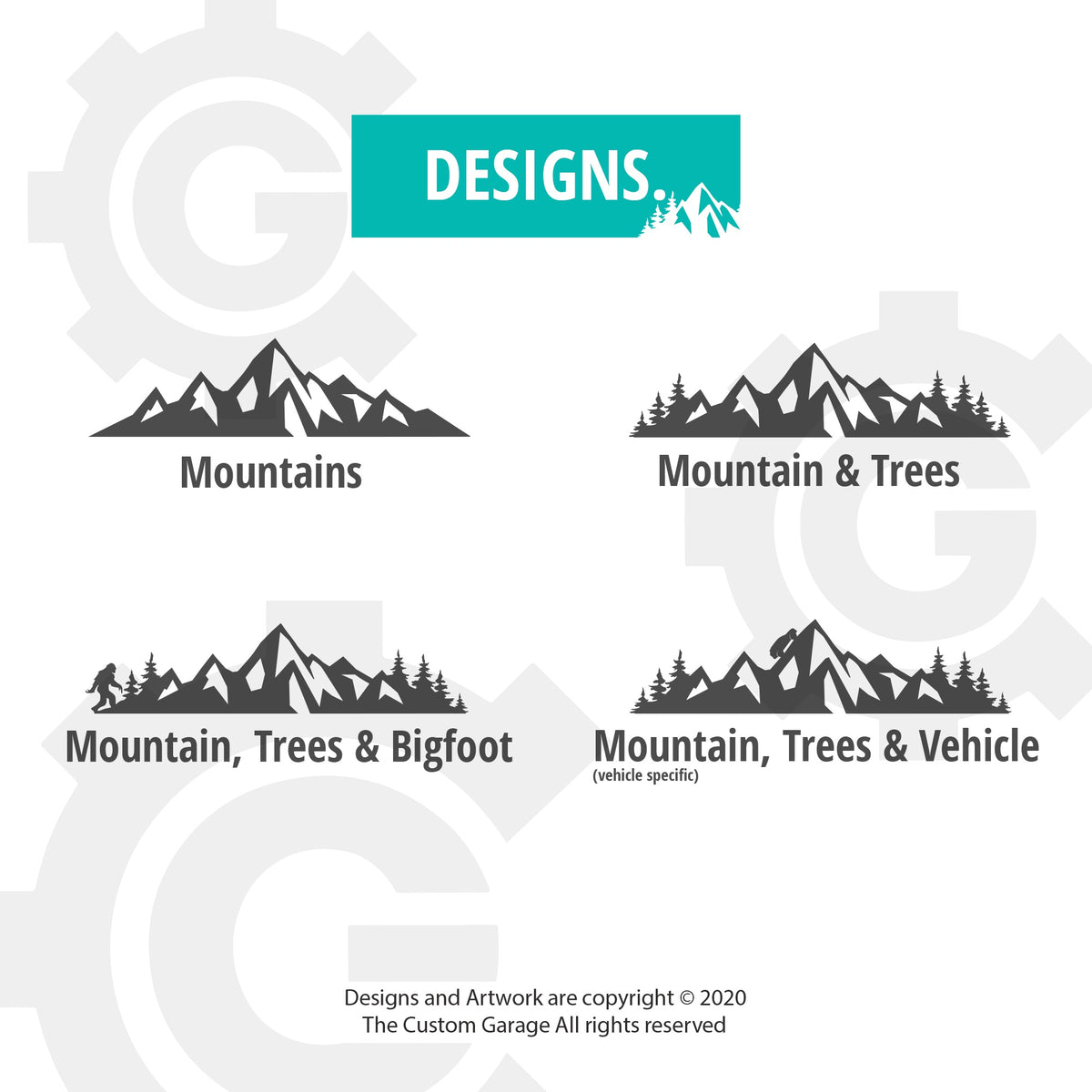 2020-2025 Subaru Outback Mountain Design Decals – The Custom Garage