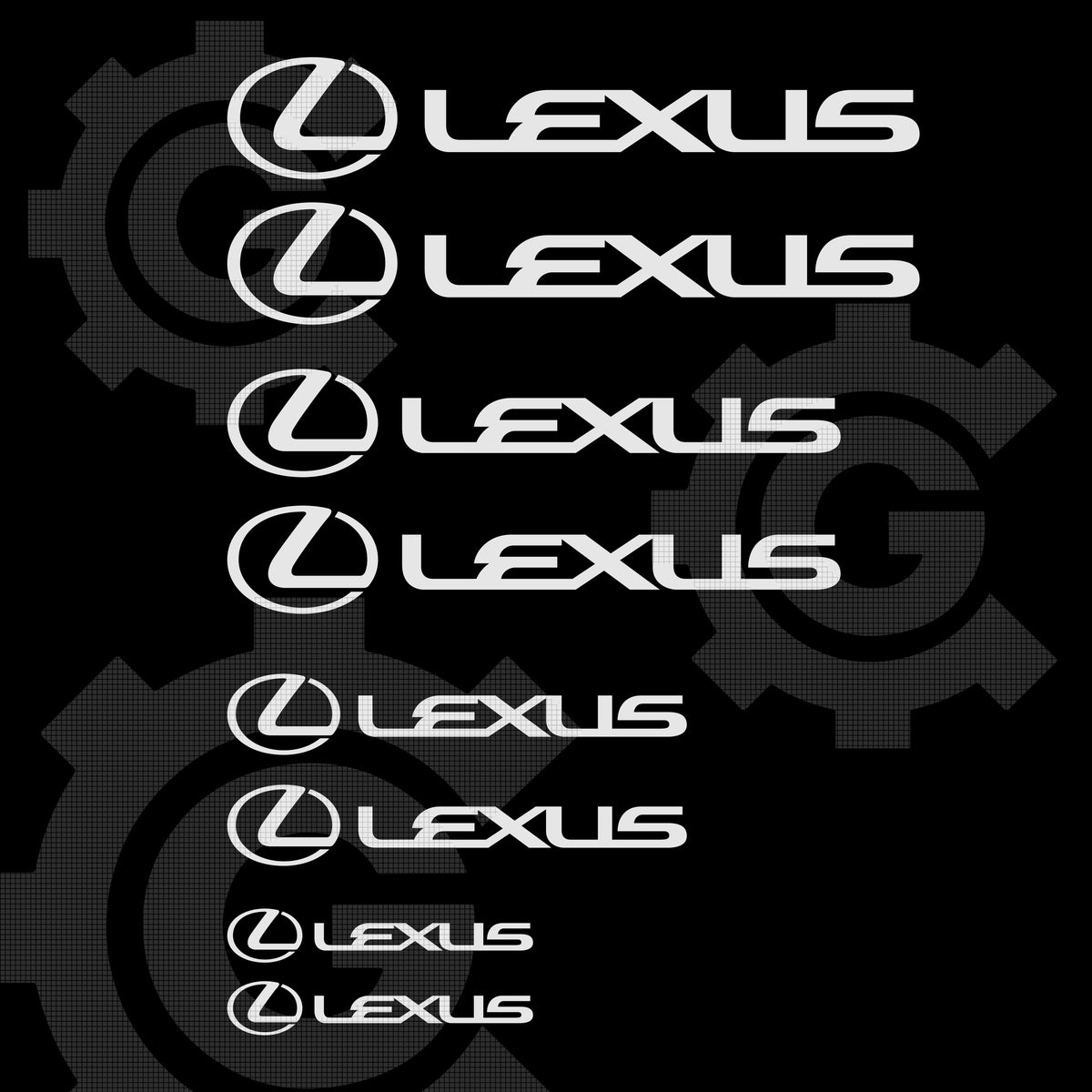 Lexus caliper decal - Multi Sizes – The Custom Garage